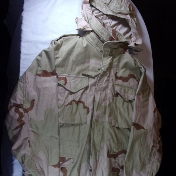 Jackets & Coats | Dcu Field Jacket 3 Color Desert Camouflage Uniform ...